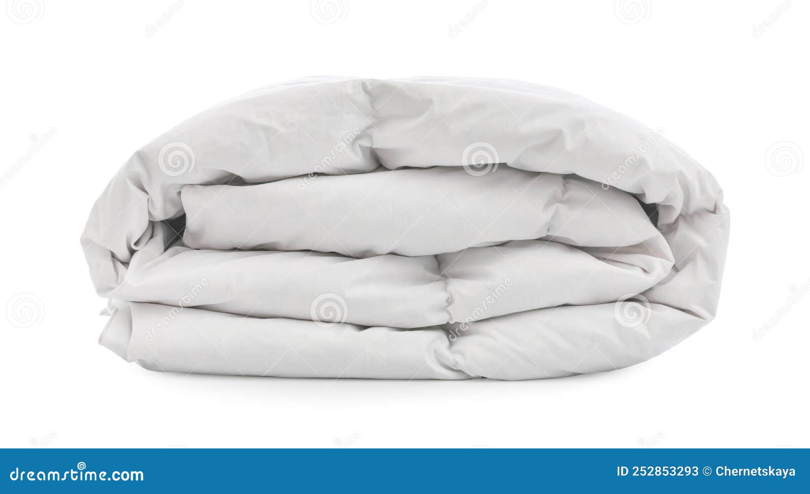 New Soft Folded Blanket Isolated on White Stock Image - Image of relax ...