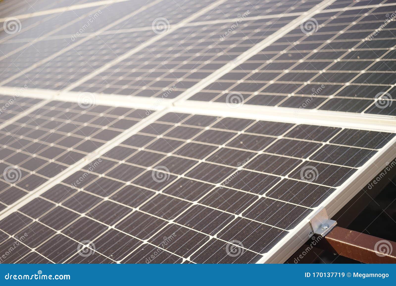 New Solar Panels Close Up, Side View Stock Image - Image of collector ...