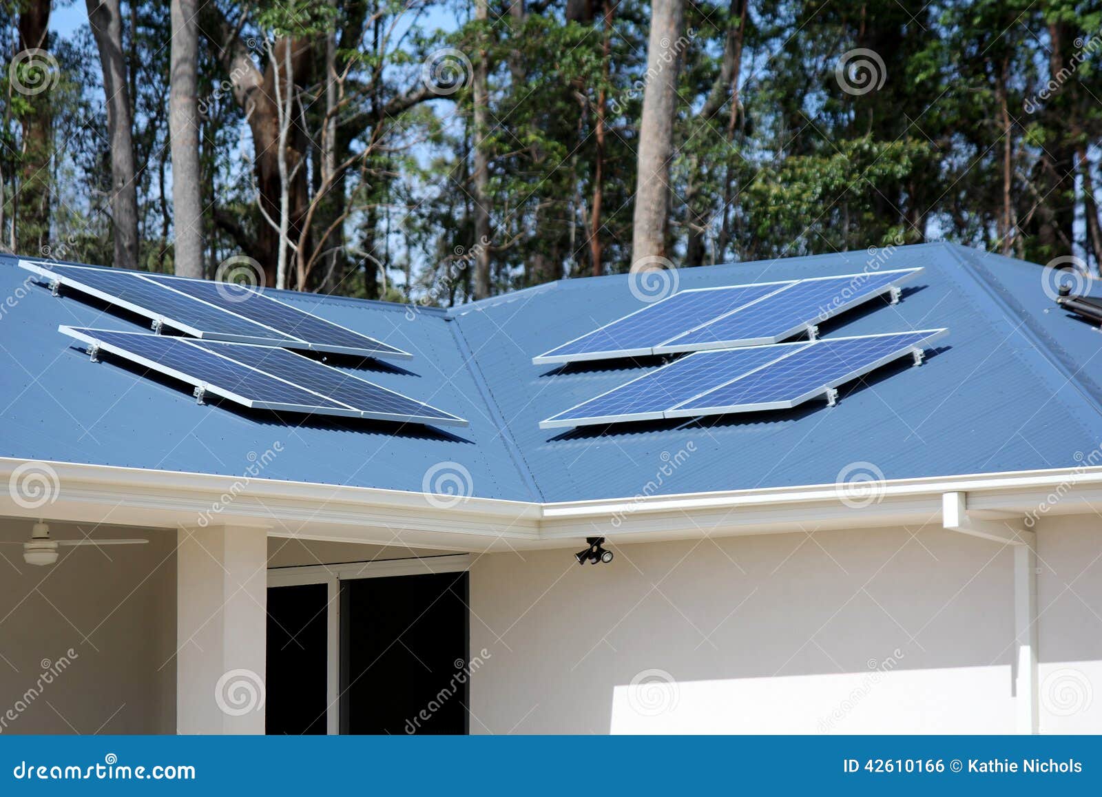 New Solar Panels 2 stock photo. Image of exterior, door - 42610166