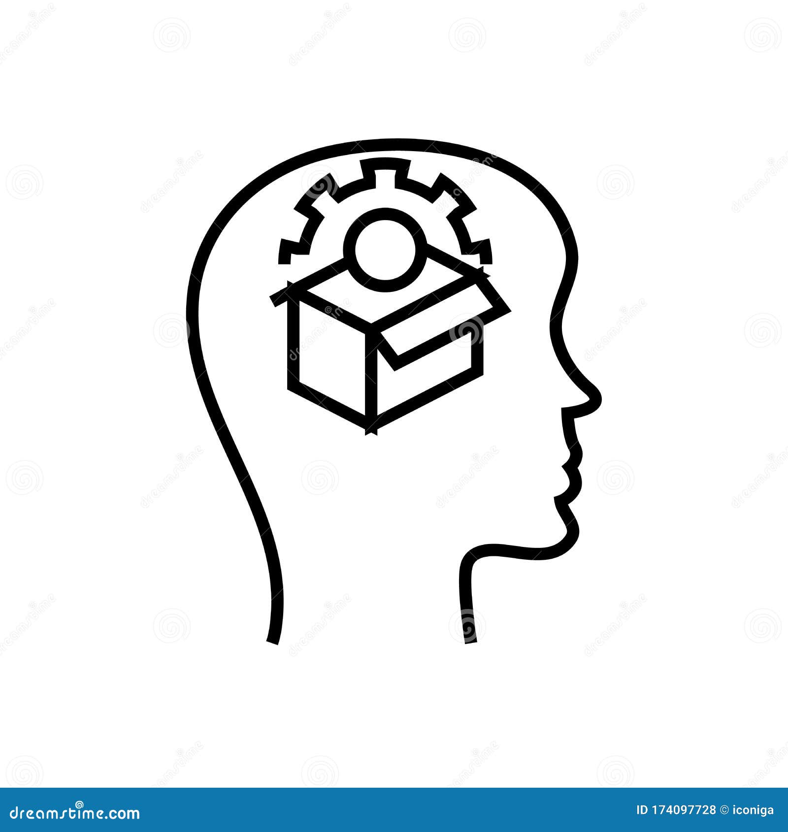 New Solution Line Icon, Concept Sign, Outline Vector Illustration ... New Solution Line Icon, Concept Sign, Outline Vector Illustration ...