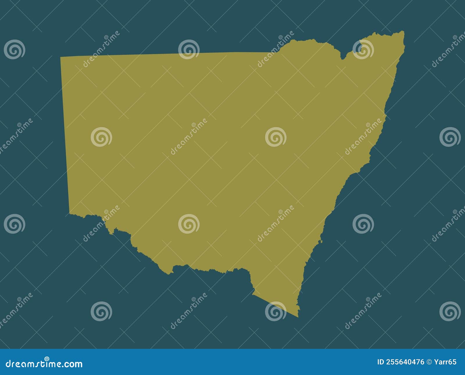 New South Wales, Australia. Solid. No Legend Stock Illustration ...