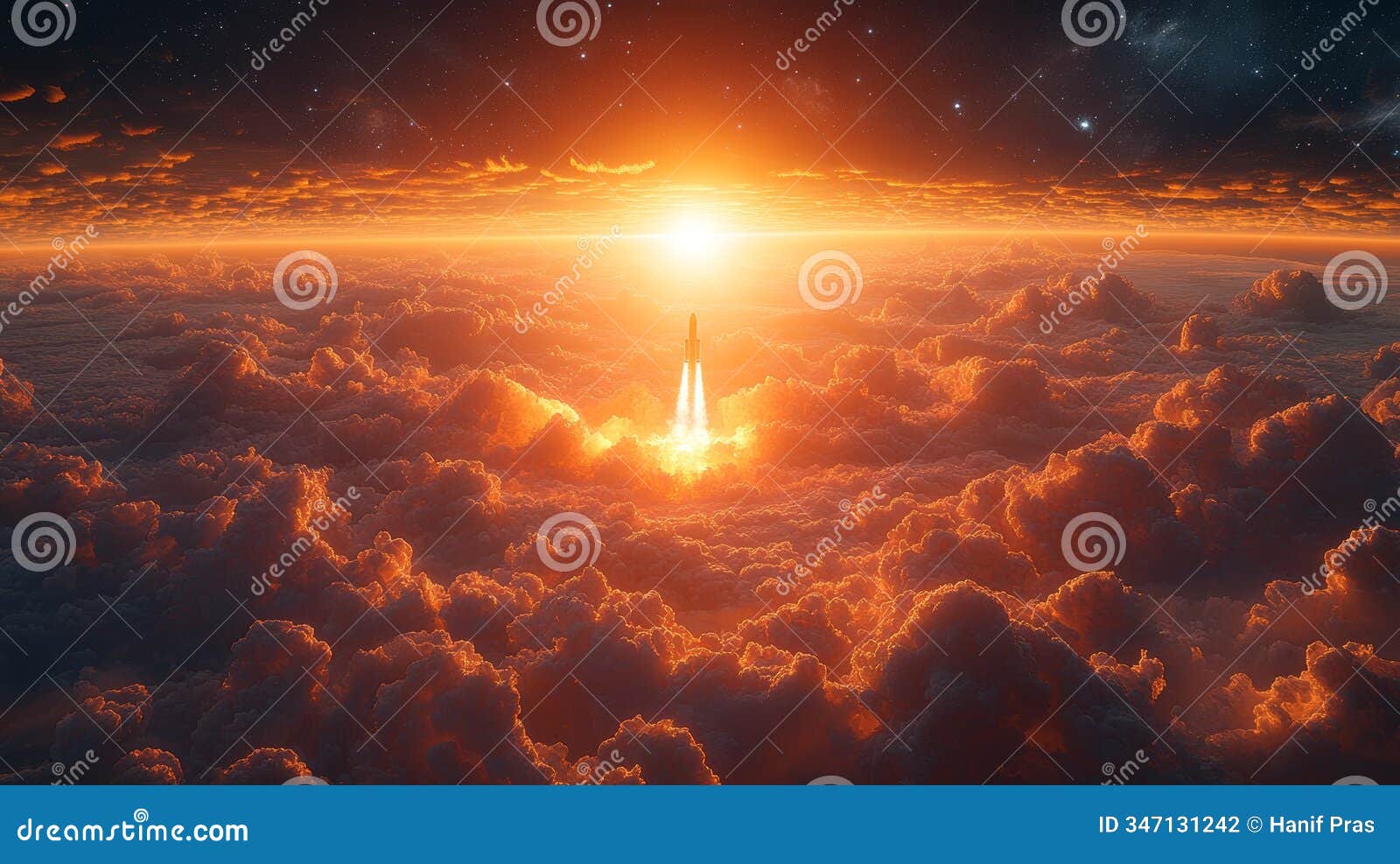 An Interstellar War Takes Place In An Alien Orbit Royalty-Free Stock ...