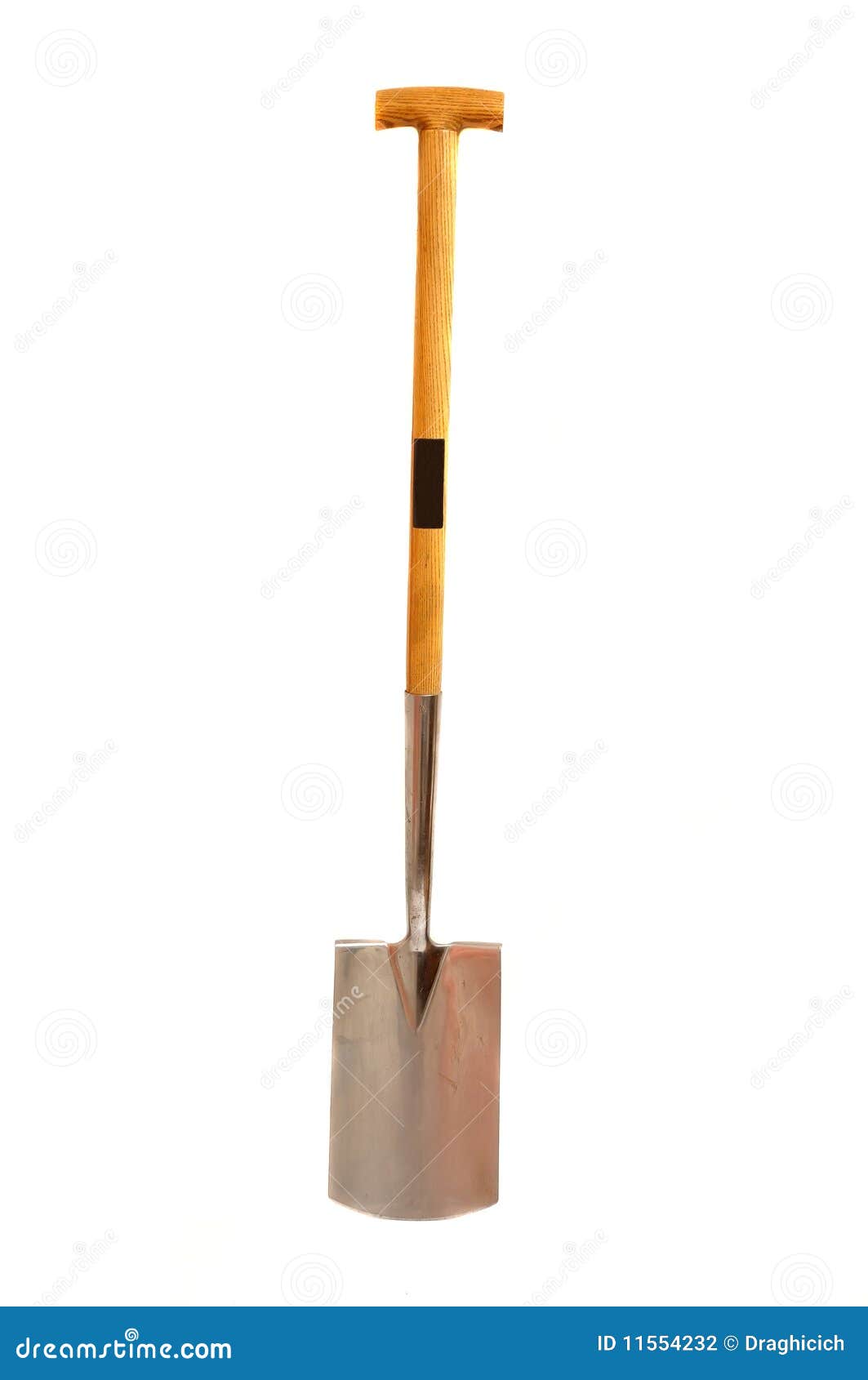 New spade isolated stock photo. Image of gardener, cultivating - 11554232