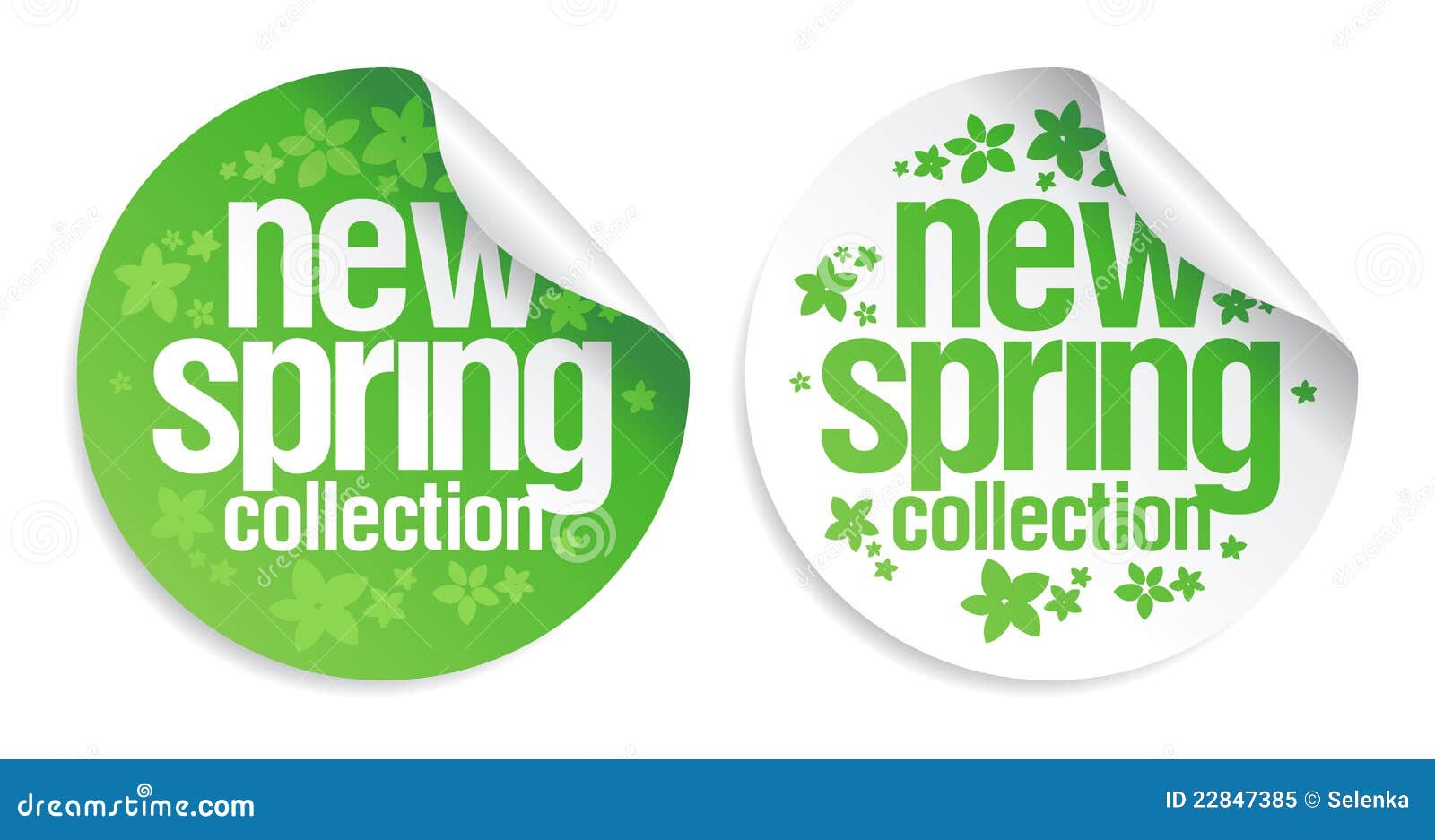 New Spring Collection Stickers. Stock Vector - Illustration of moda ...