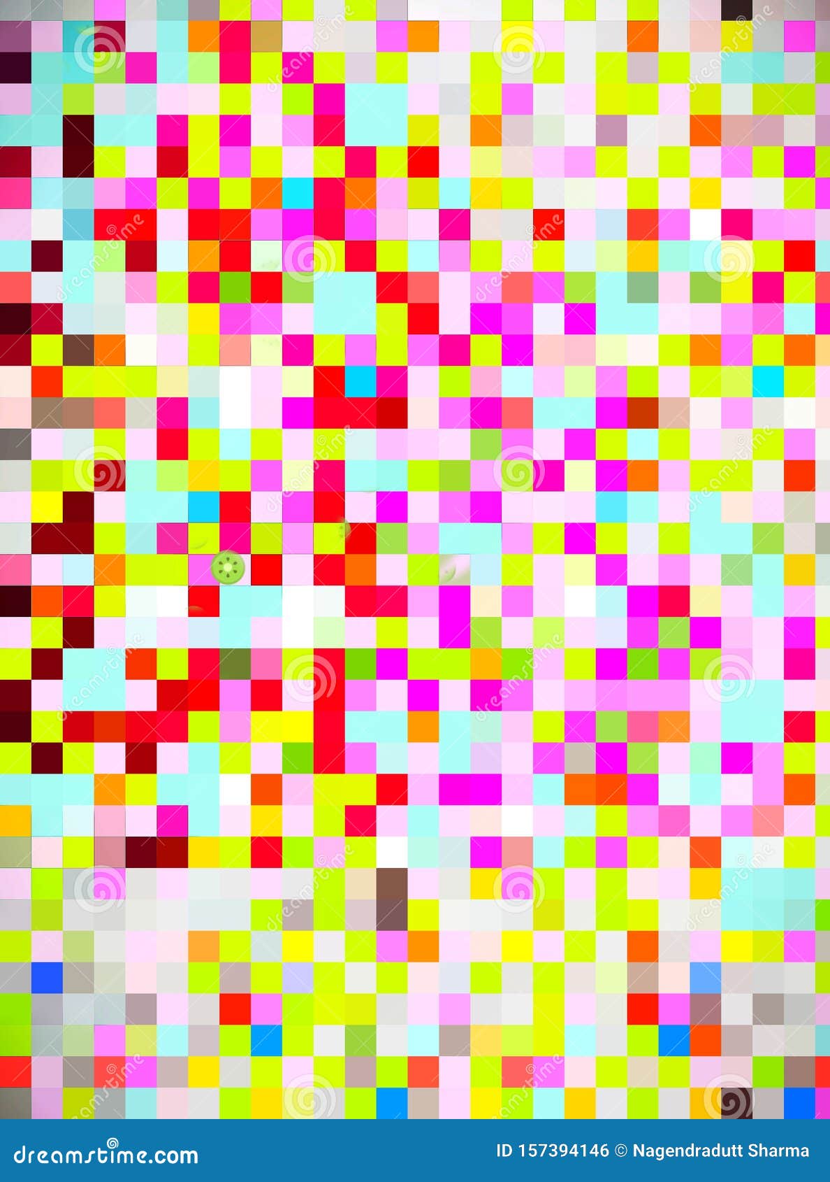 A New Square Pattern Geometrically Designed with Various Colours Stock ...