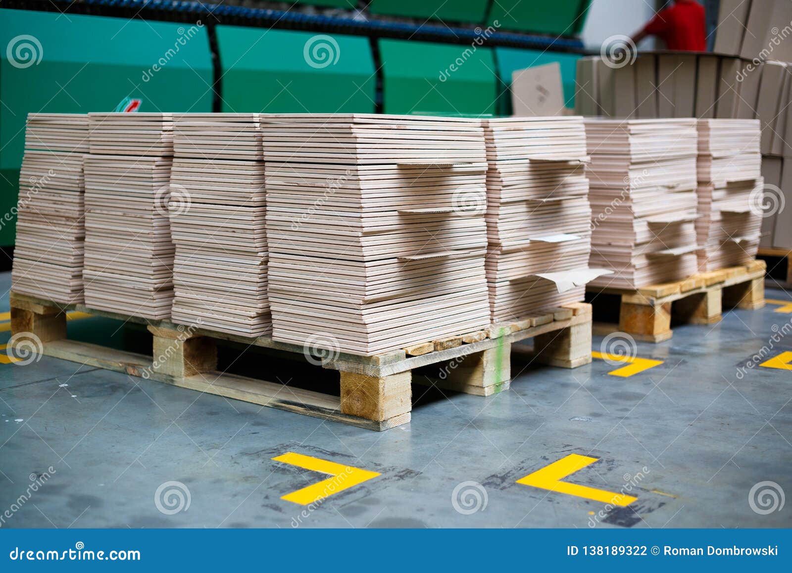 New Stacked Ceramic Tiles on a Pallet Stock Photo - Image of ...