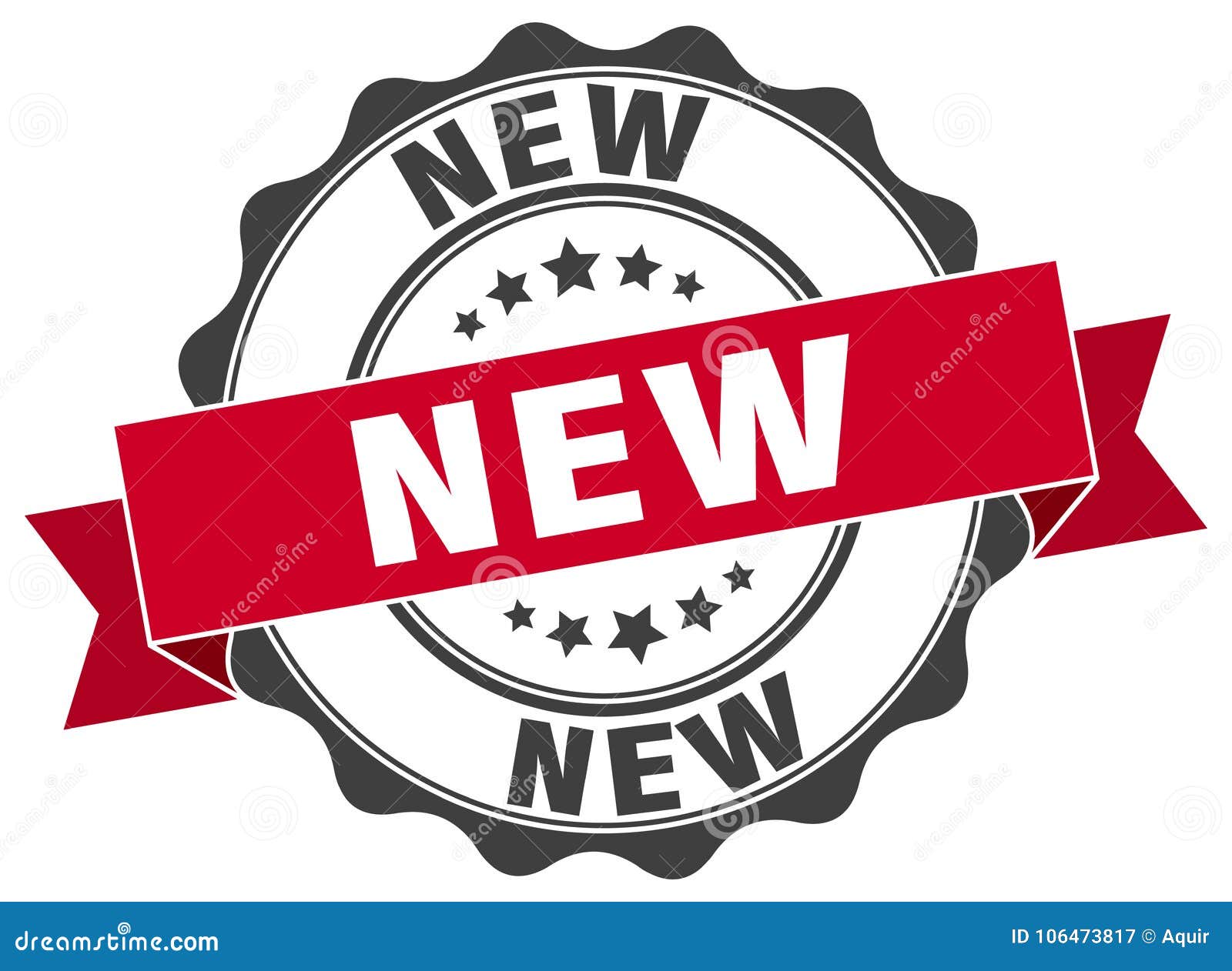 New stamp stock vector. Illustration of seal, retro - 106473817