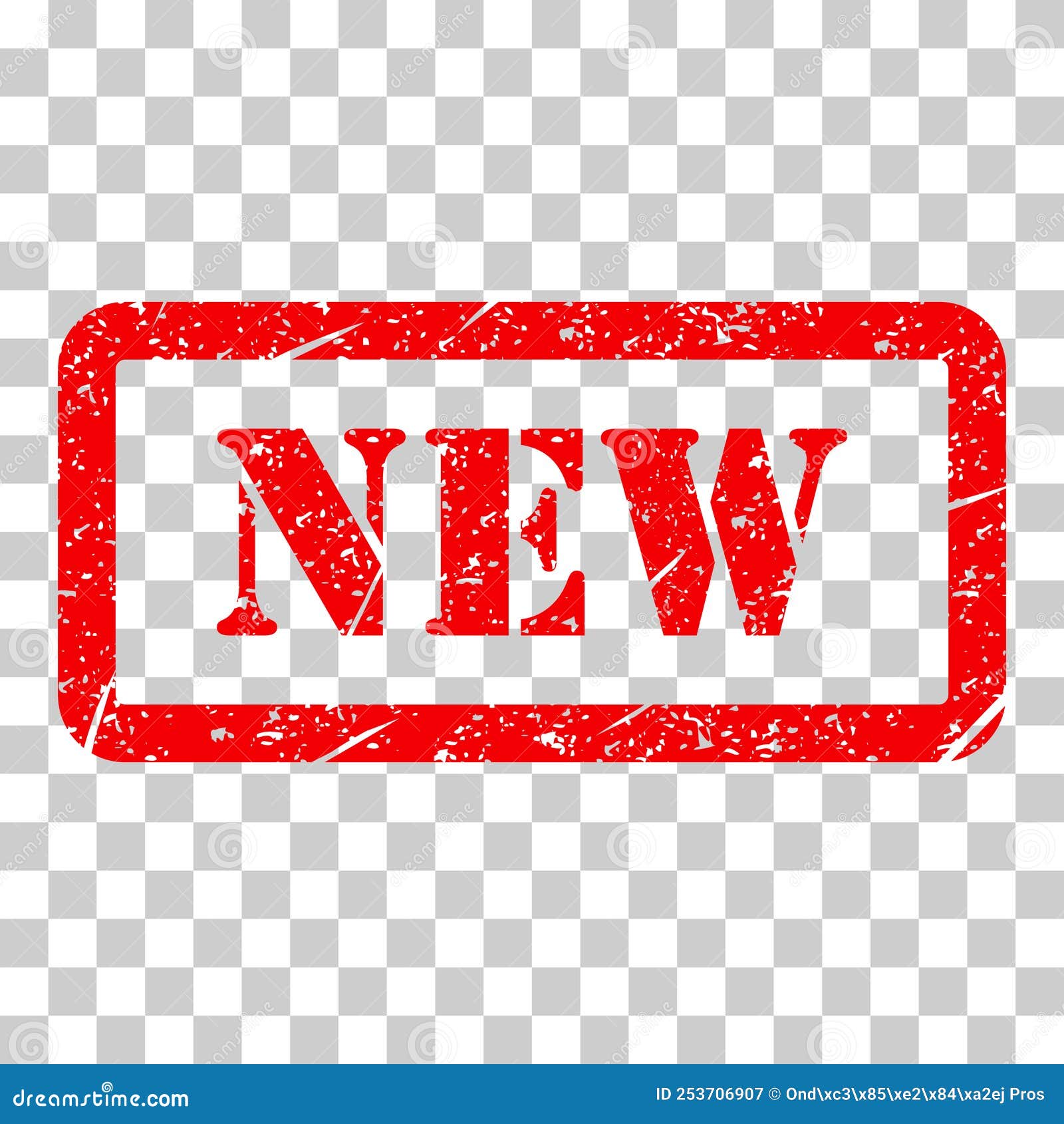 New Stamp Symbol, Label Sticker Sign Button, Text Banner Vector ...