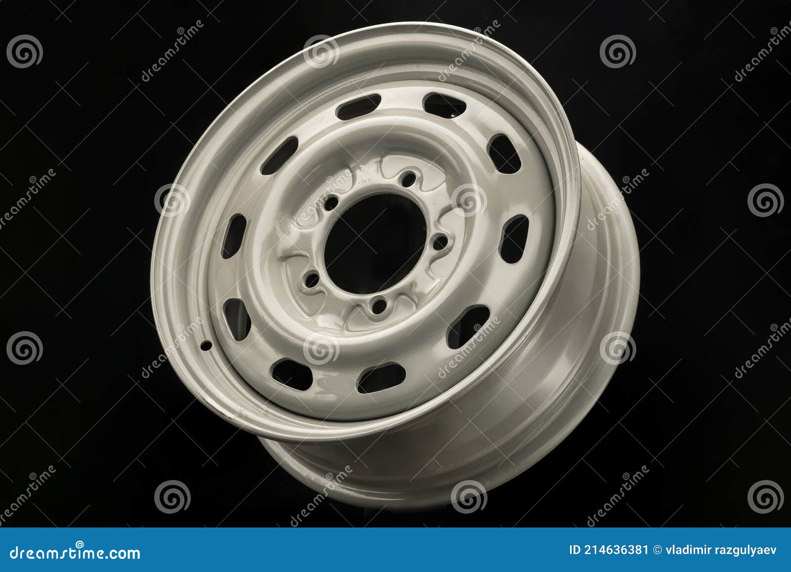New Stamped Wheel Disc for Minibus Car Stock Image - Image of grey ...
