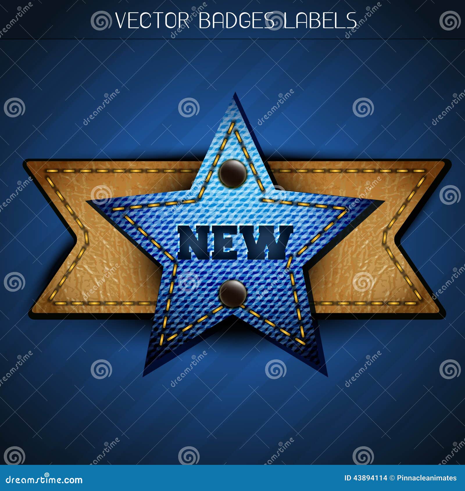 New star label stock vector. Illustration of abstract - 43894114