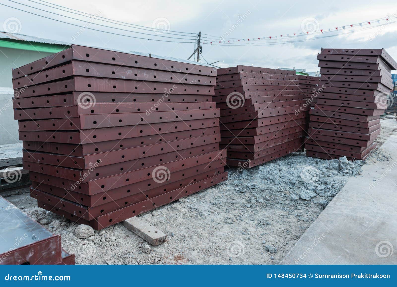 New Steel Formwork for Construction Stock Photo - Image of form ...