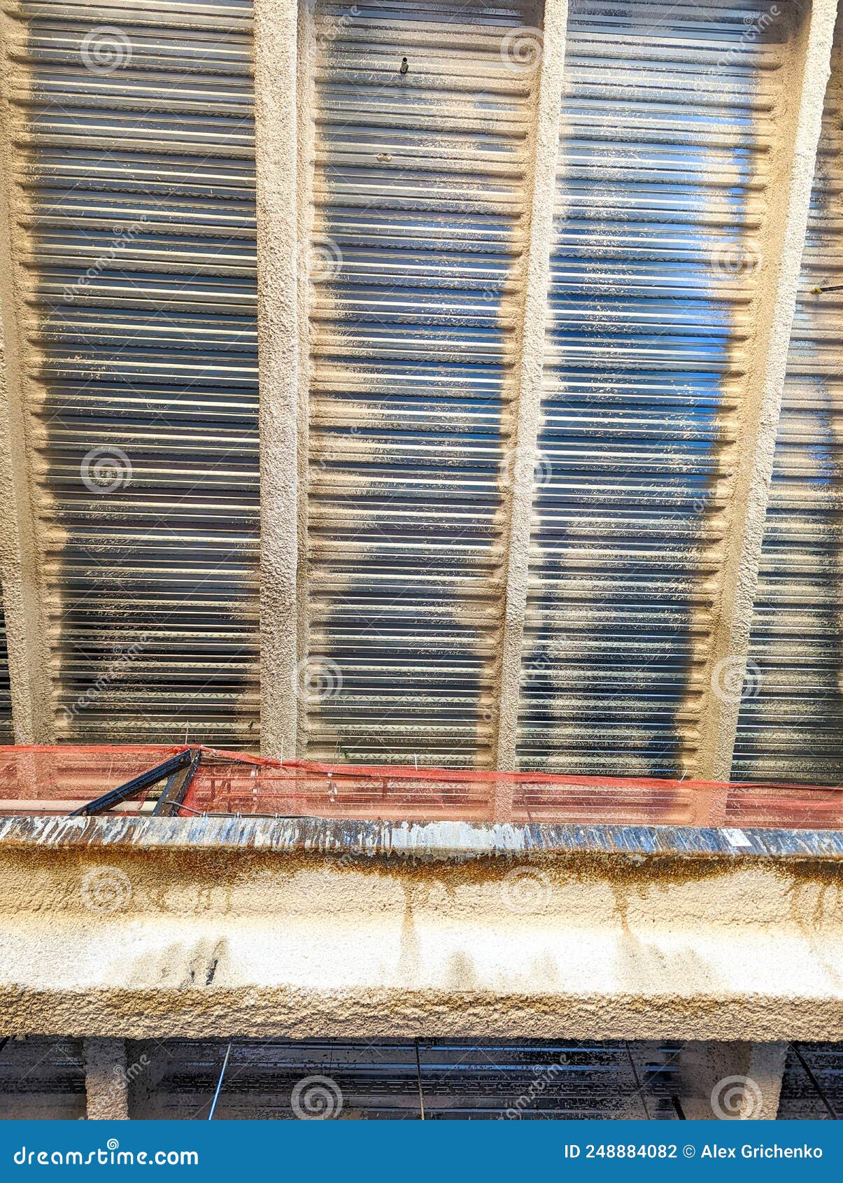 New Steel Frame Construction Project Unfinished Stock Photo - Image of ...