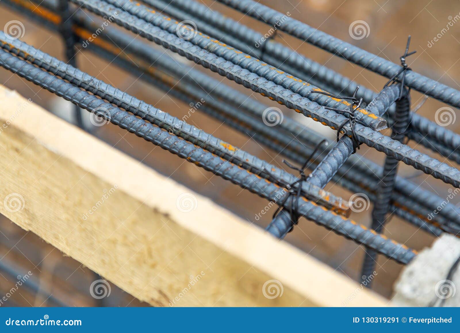 New Steel Rebar Framing Abstract at Construction Site Stock Image ...