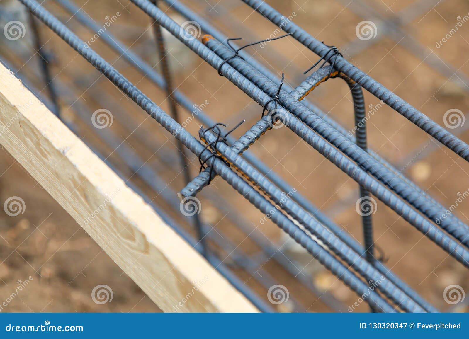 New Steel Rebar Framing Abstract at Construction Site Stock Image ...