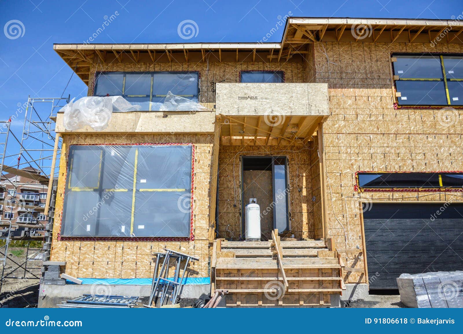A New Stick Built Home Under Construction Editorial Stock Photo - Image ...