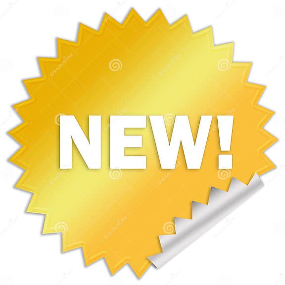 New sticker stock illustration. Illustration of imprint - 12431963