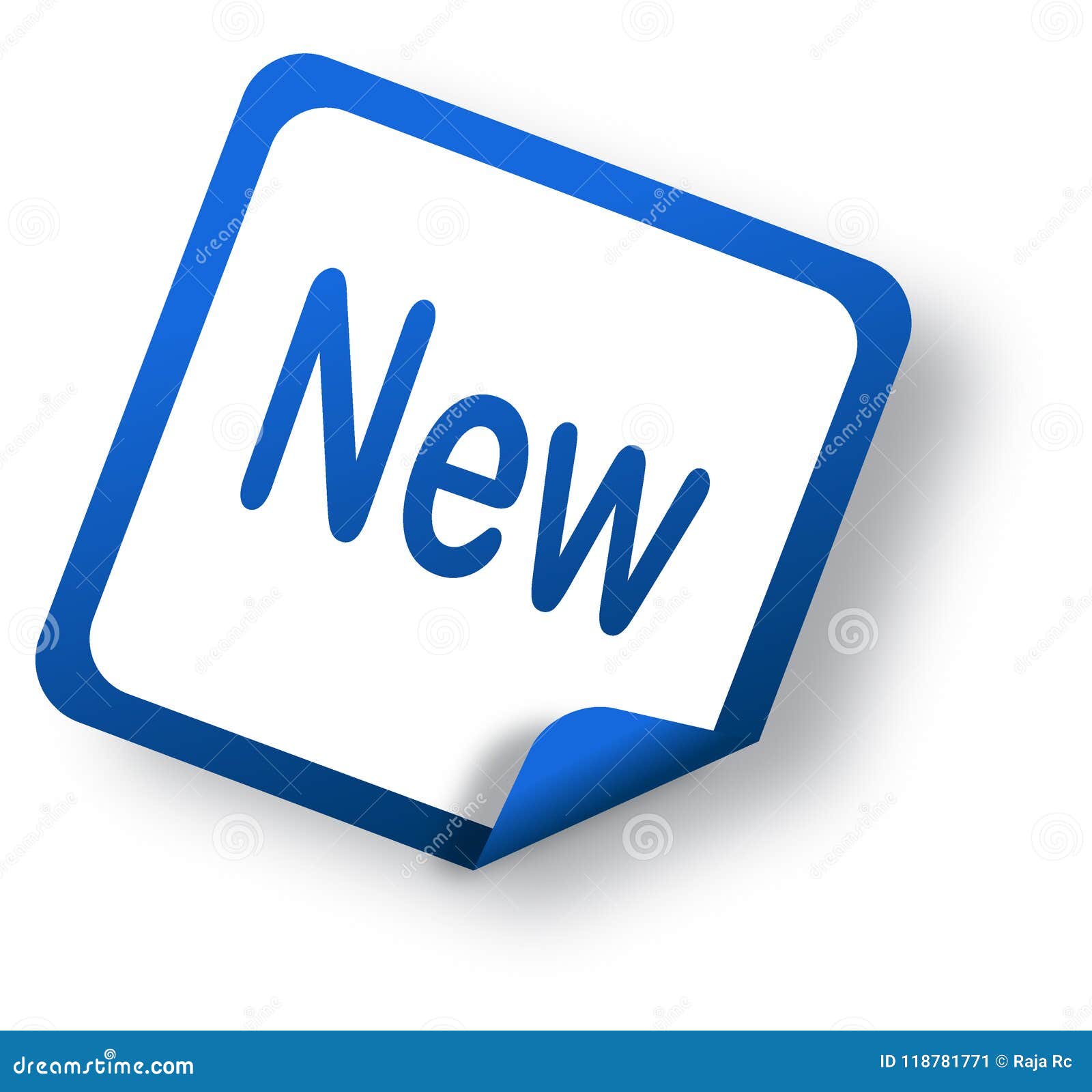 New sticker stock illustration. Illustration of design - 118781771