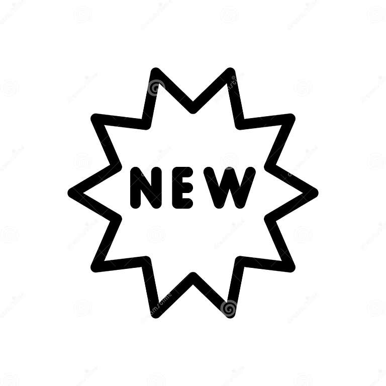 New sticker stock vector. Illustration of message, sign - 211316640