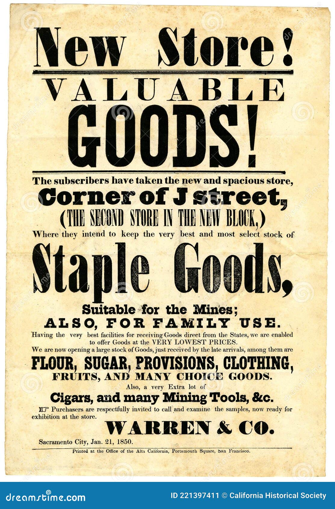 New Store! Valuable Goods! Picture. Image: 221397411