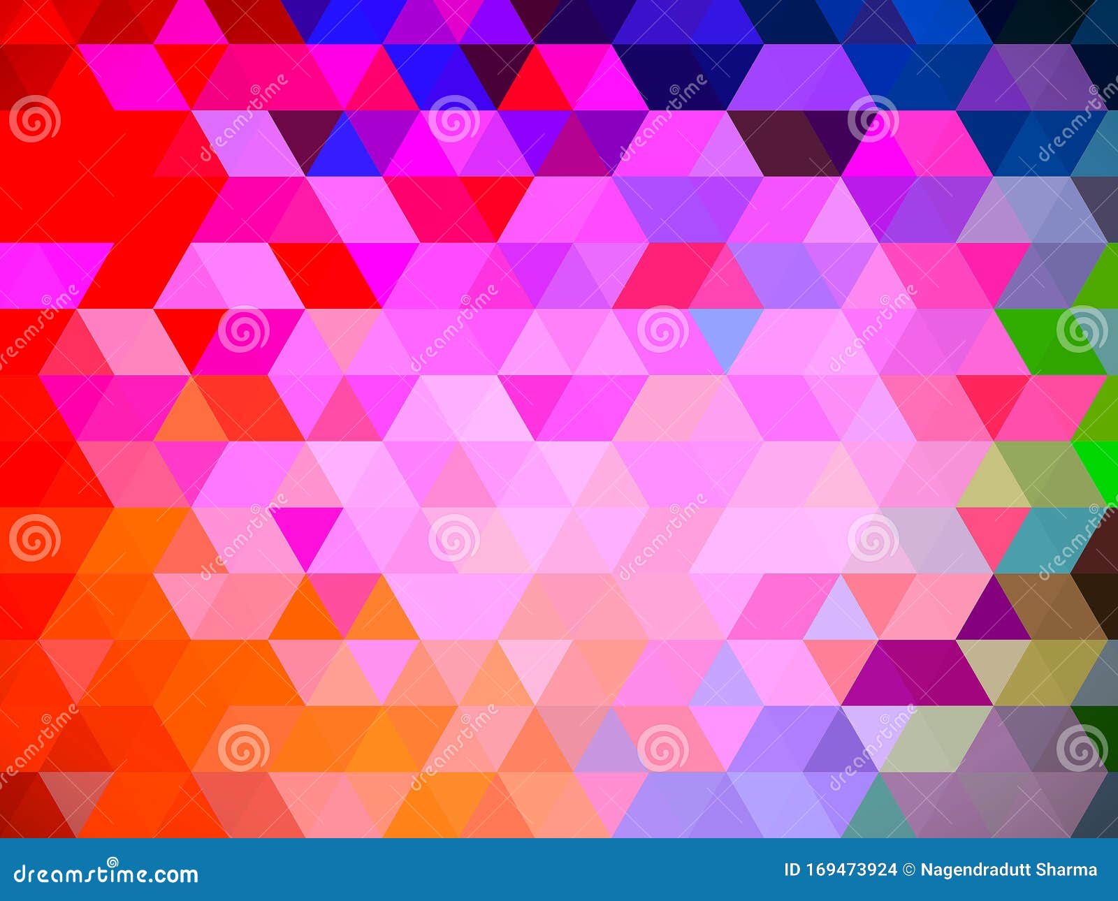 A New Striking Colorful Digital Pattern of Designing 3D Shapes Stock ...