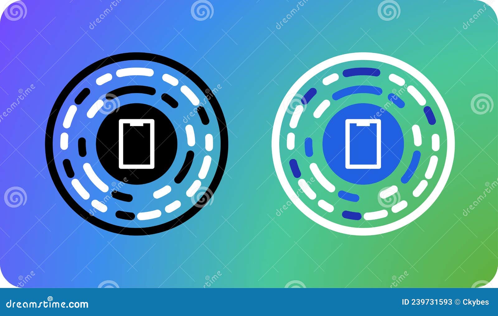 New Style of QR Code - Round QR Code. Circle Stock Vector ...