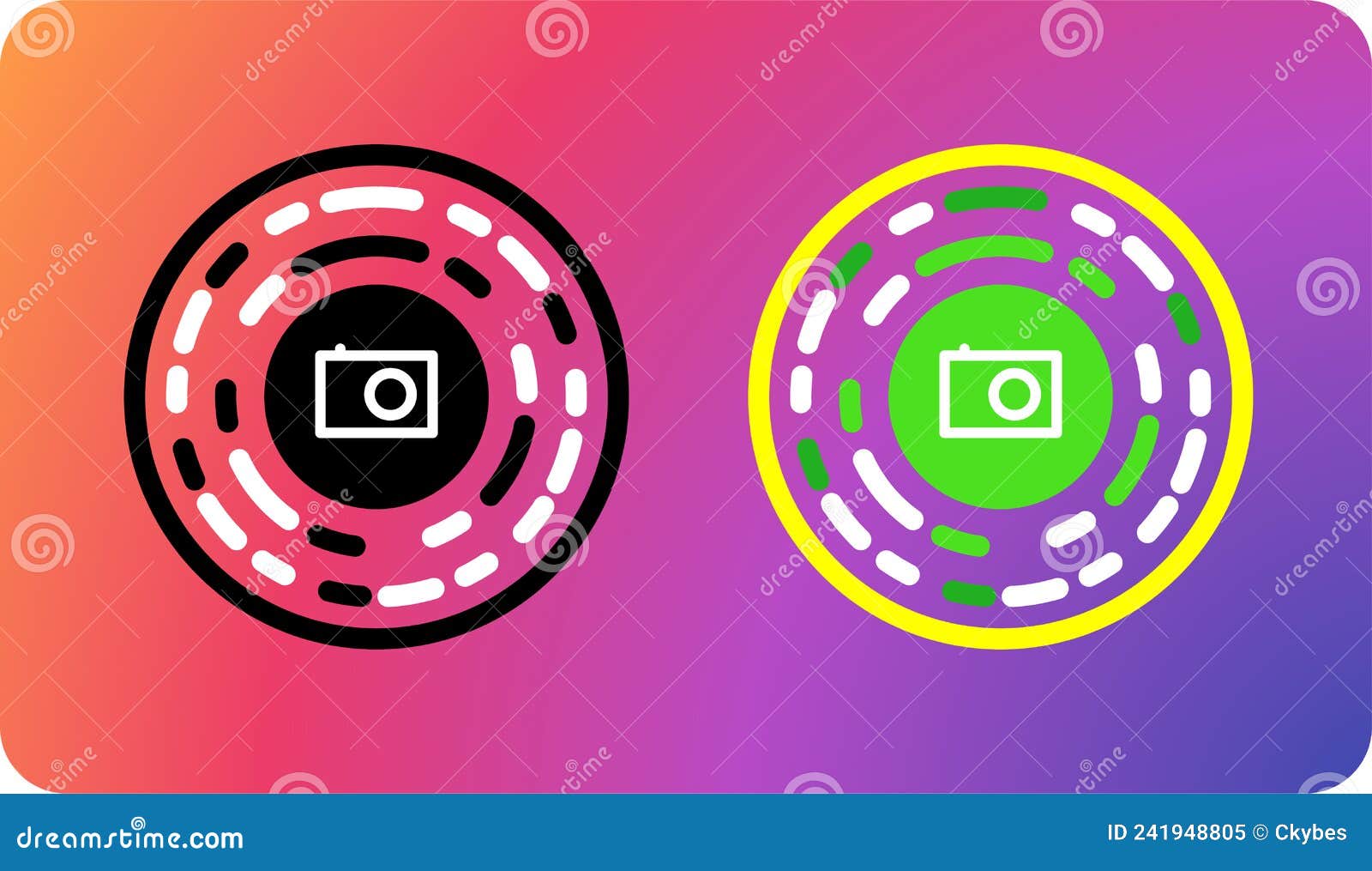 New Style of QR Code - Round QR Code. Circle Stock Vector ...