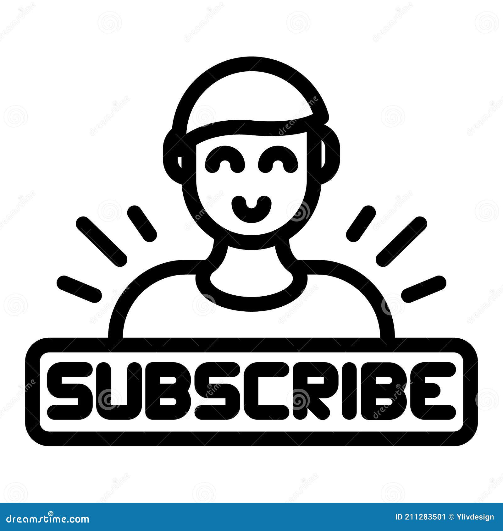 8 Bit 3D Subscriber Icon Vector Illustration | CartoonDealer.com #112225004
