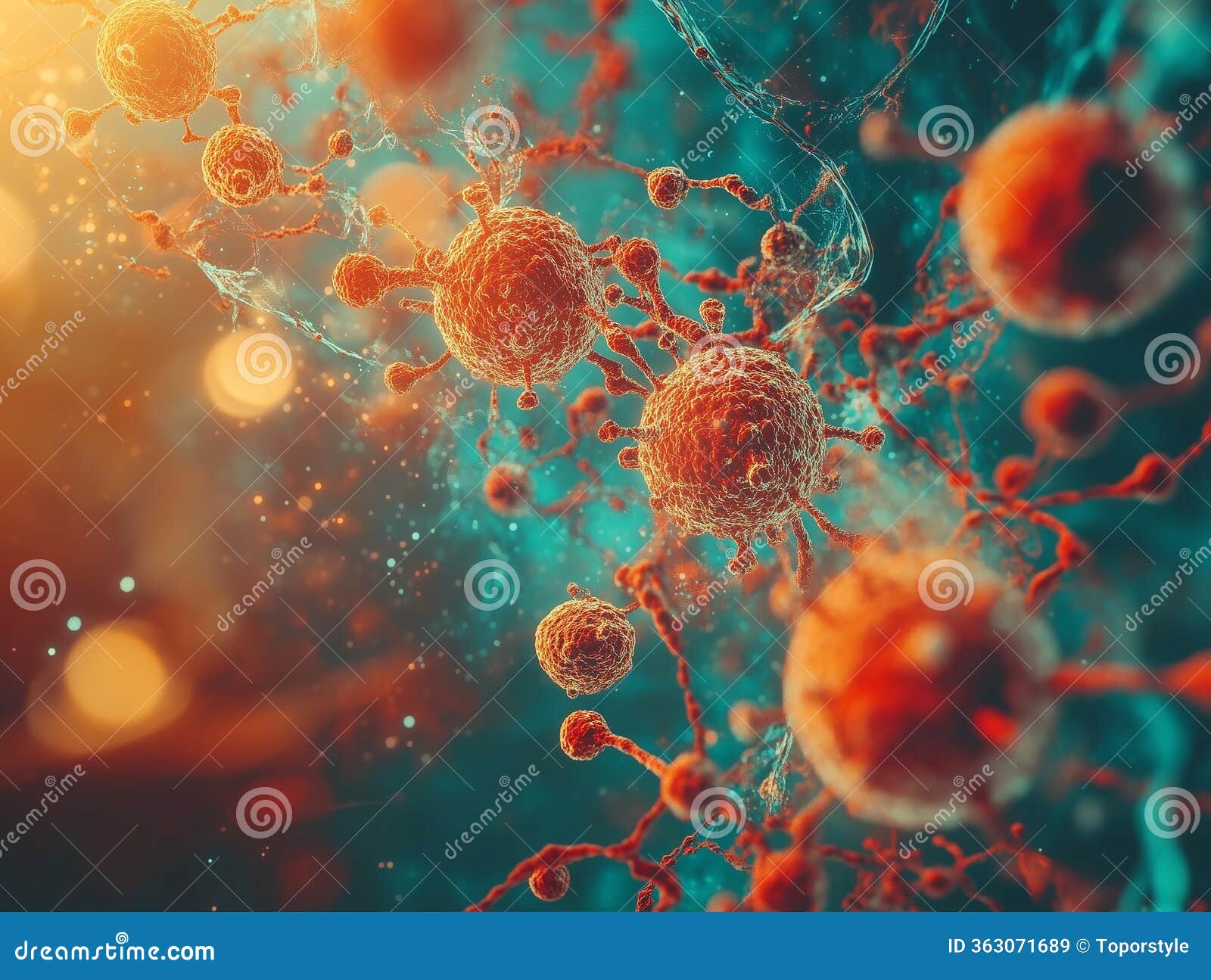 New, Super Virus, Under the Microscope. Danger of a Pandemic, Concept ...