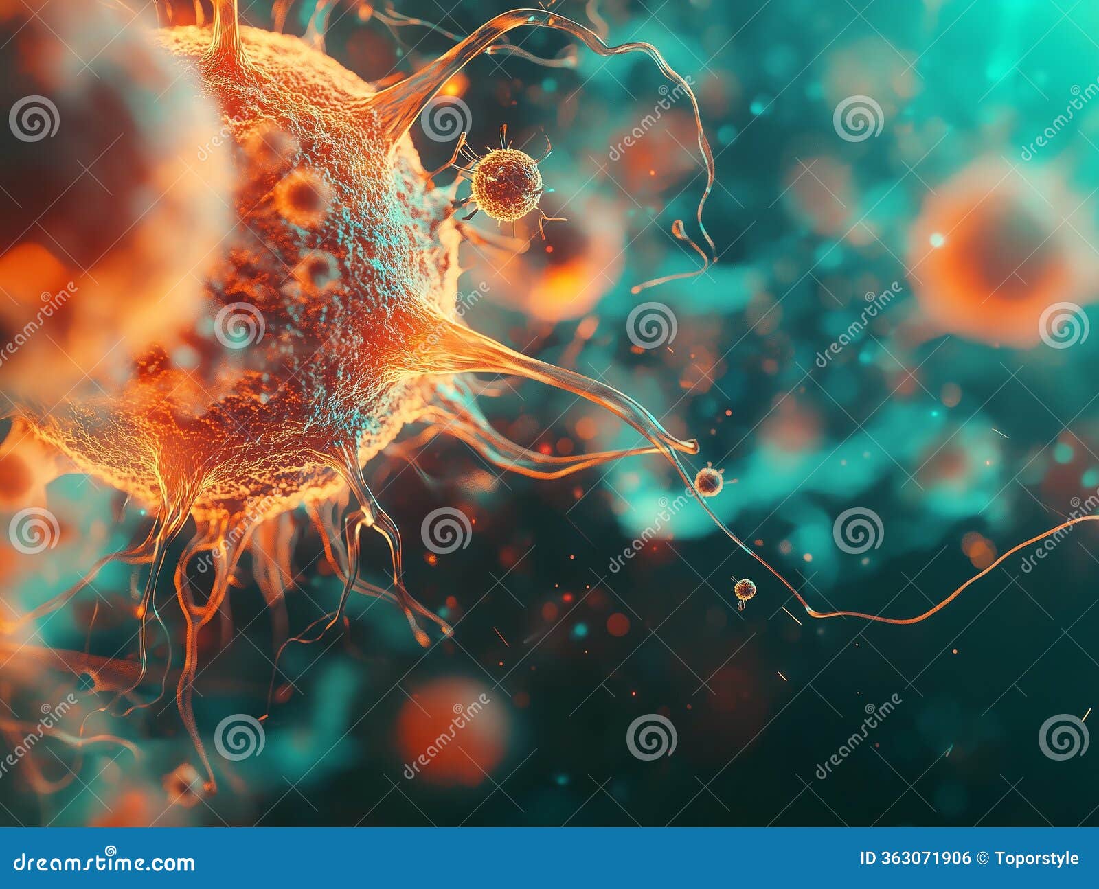 New, Super Virus, Under the Microscope. Danger of a Pandemic, Concept ...