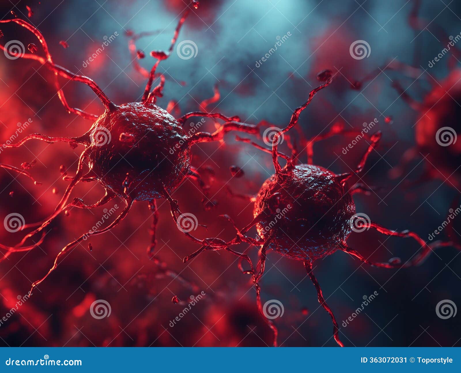 New, Super Virus, Under the Microscope. Danger of a Pandemic, Concept ...