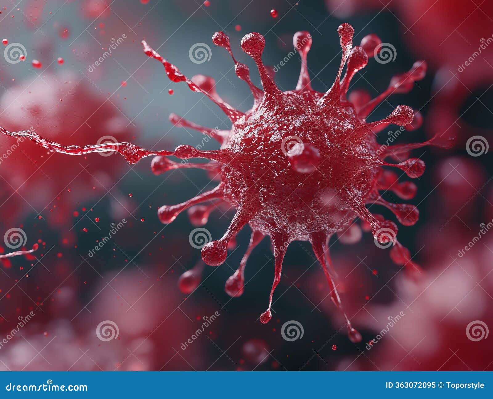 New, Super Virus, Under the Microscope. Danger of a Pandemic, Concept ...