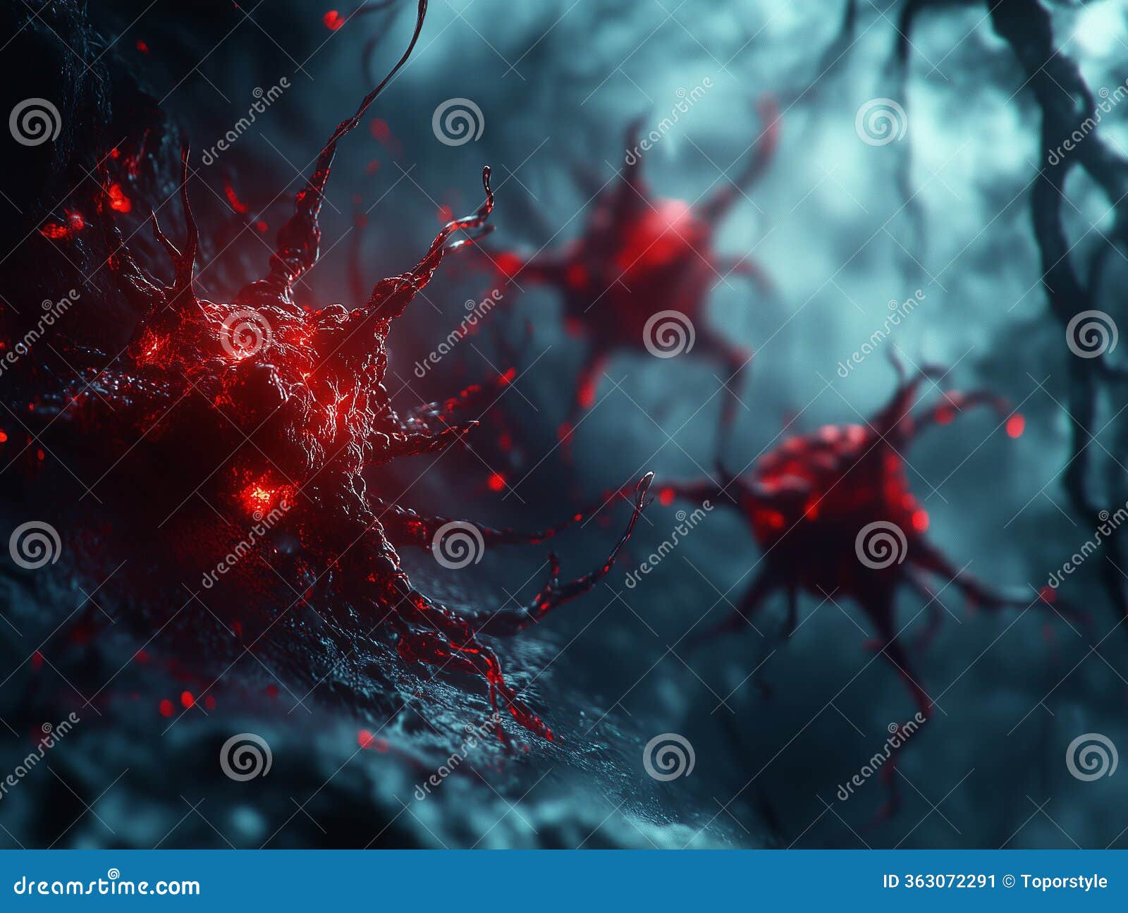 New, Super Virus, Under the Microscope. Danger of a Pandemic, Concept ...