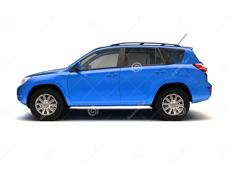 New SUV side view stock illustration. Illustration of vehicle - 10334440