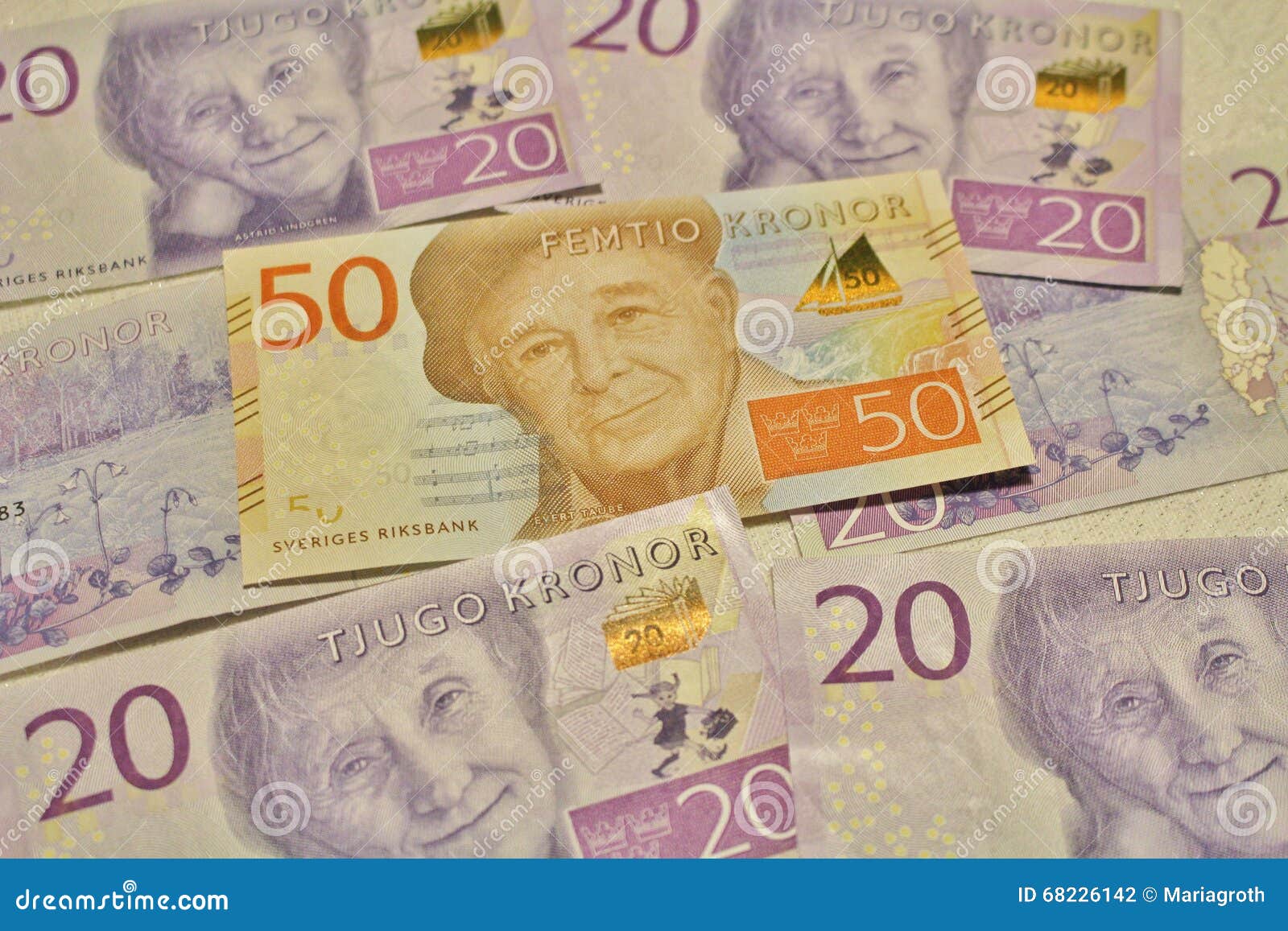 New Swedish banknotes stock photo. Image of money, expenditure - 68226142