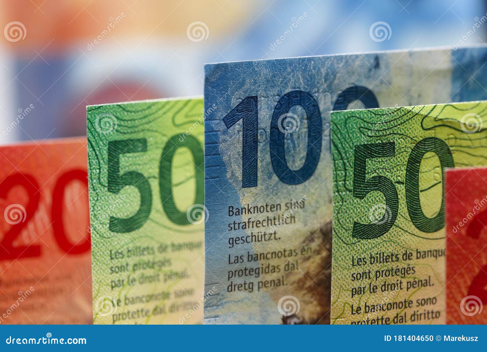 These are the New Swiss Banknotes Stock Photo - Image of deficit ...