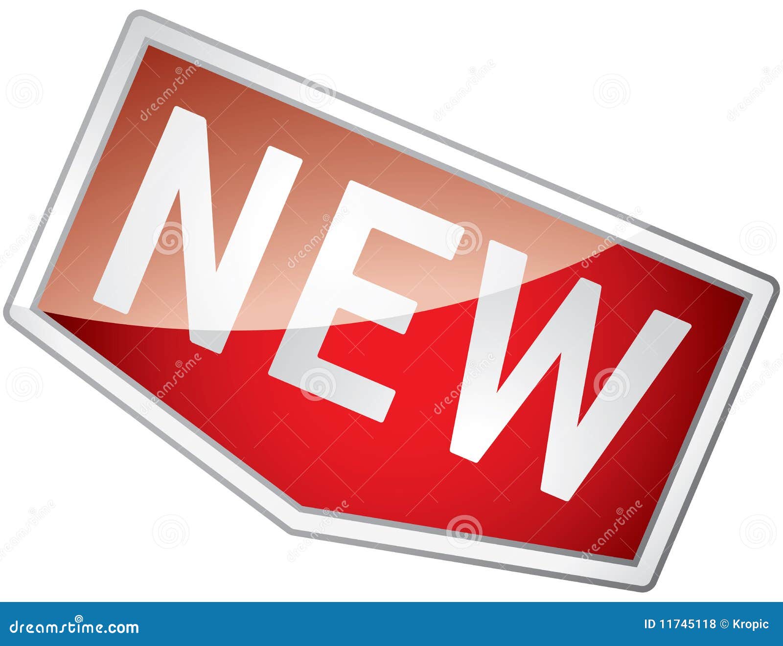 NEW Symbol stock illustration. Illustration of banner - 11745118