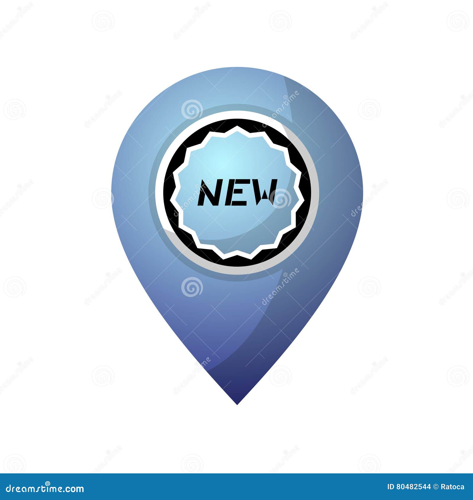 New symbol stock vector. Illustration of icon, marker - 80482544