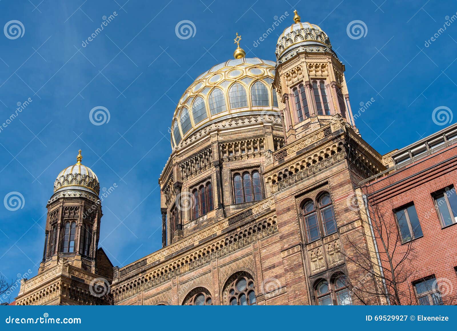 The New Synagogue in Berlin Stock Image - Image of protection, building ...