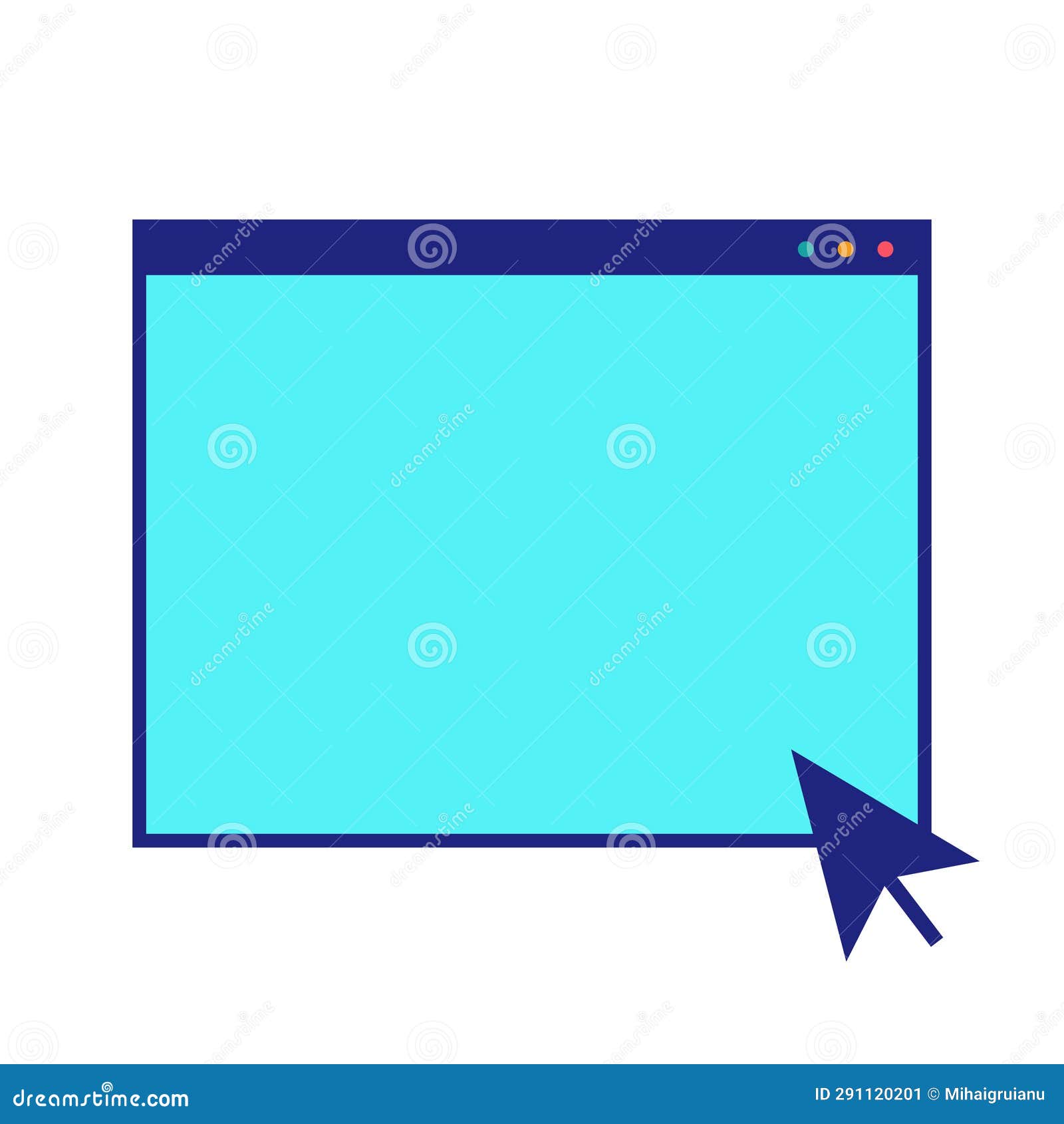 New Tab Icon Flat Design Vector Stock Illustration - Illustration of ...