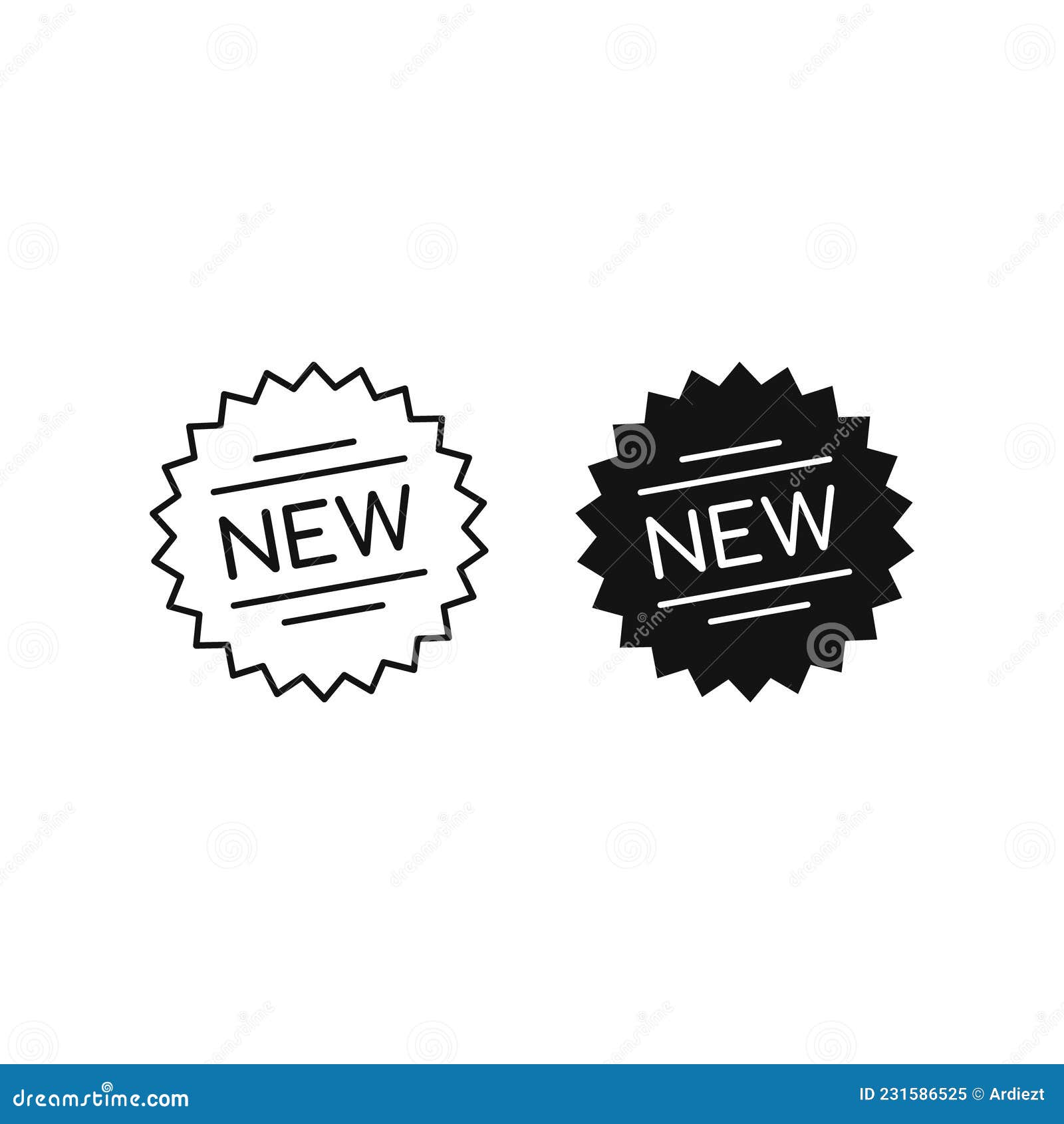 New tag icon vector design stock vector. Illustration of paper - 231586525