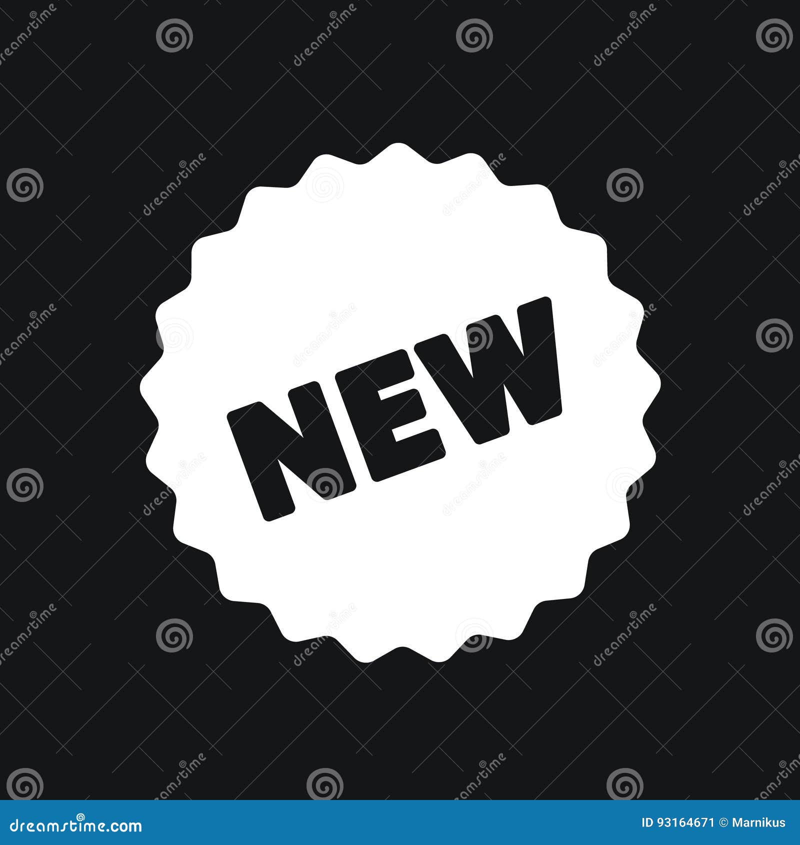 New tag icon. stock vector. Illustration of retail, merchandise - 93164671