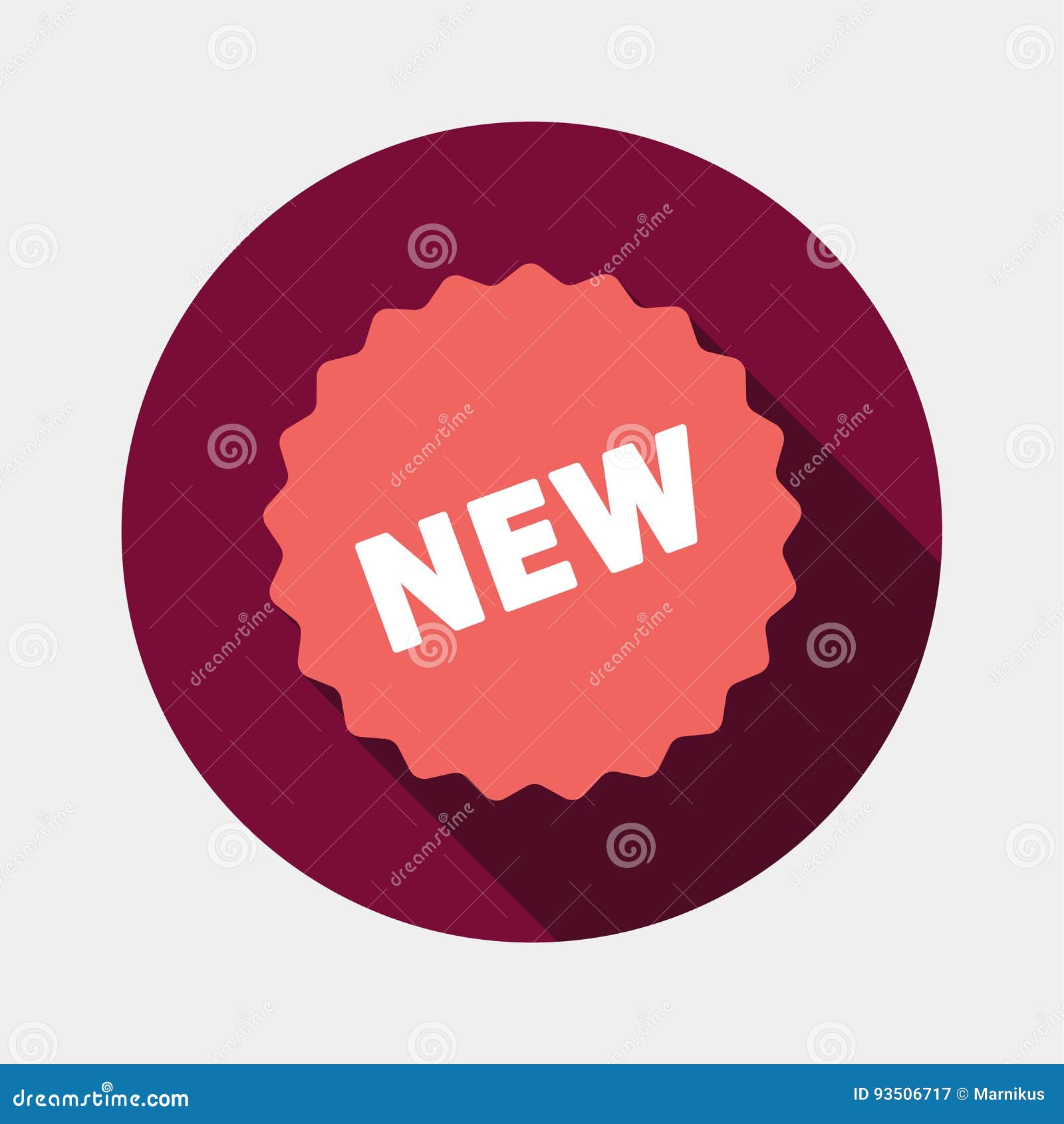 New tag icon. stock vector. Illustration of design, shadow - 93506717