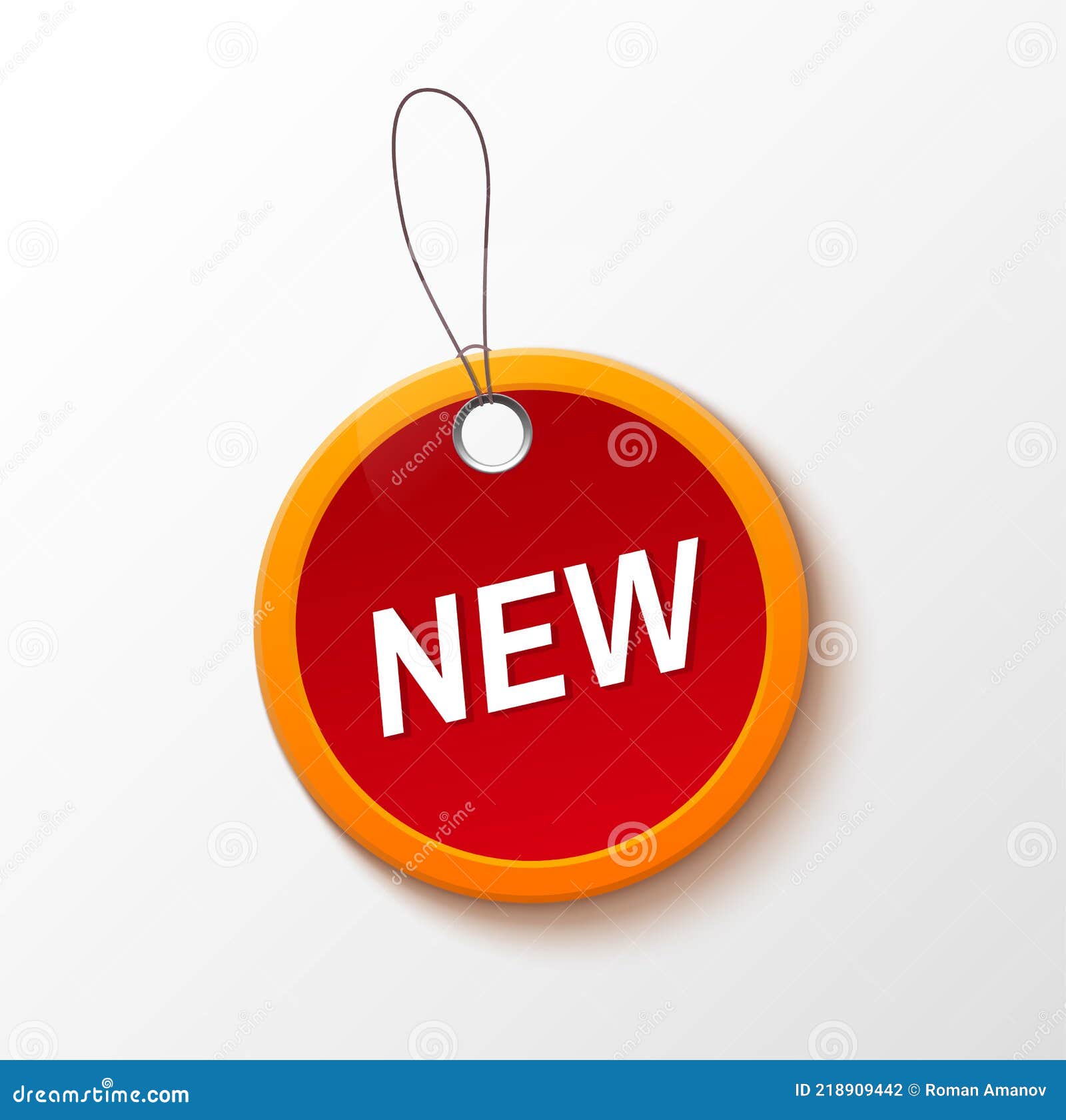 New Tag Isolated on White. stock vector. Illustration of arrival ...