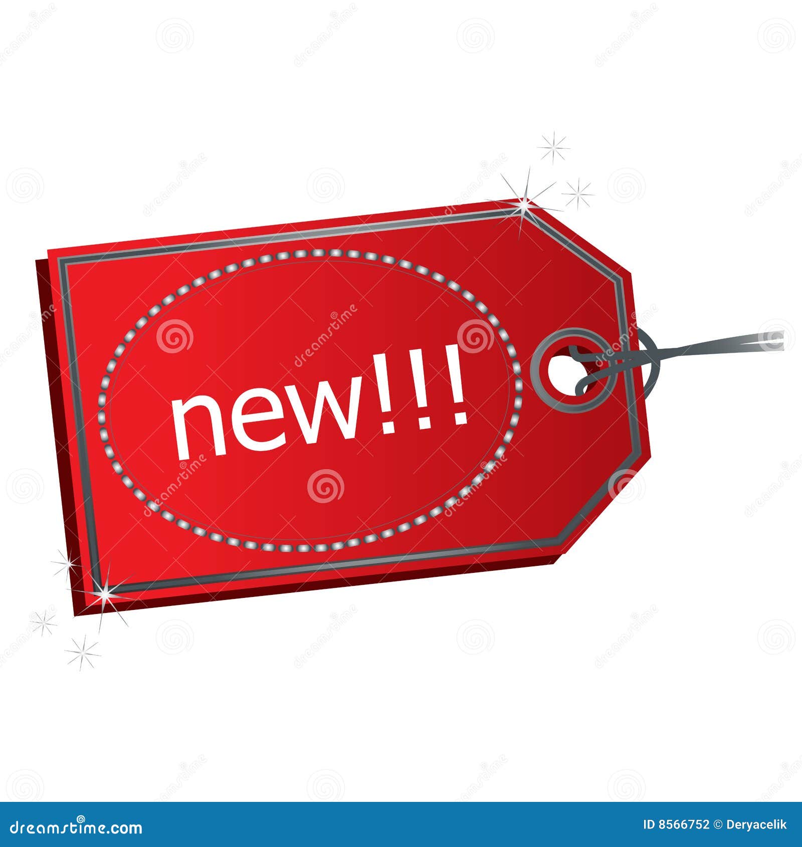 New Tag Tied with String Vector Stock Vector - Illustration of ...