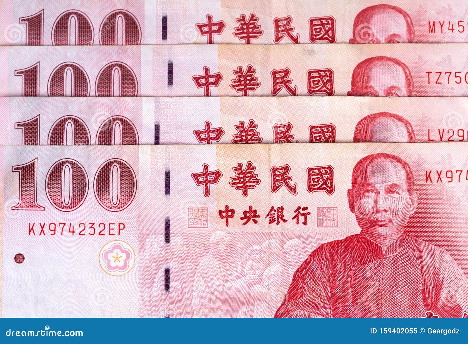 100 New Taiwan Dollar Banknote Stock Image - Image of asian, payment ...