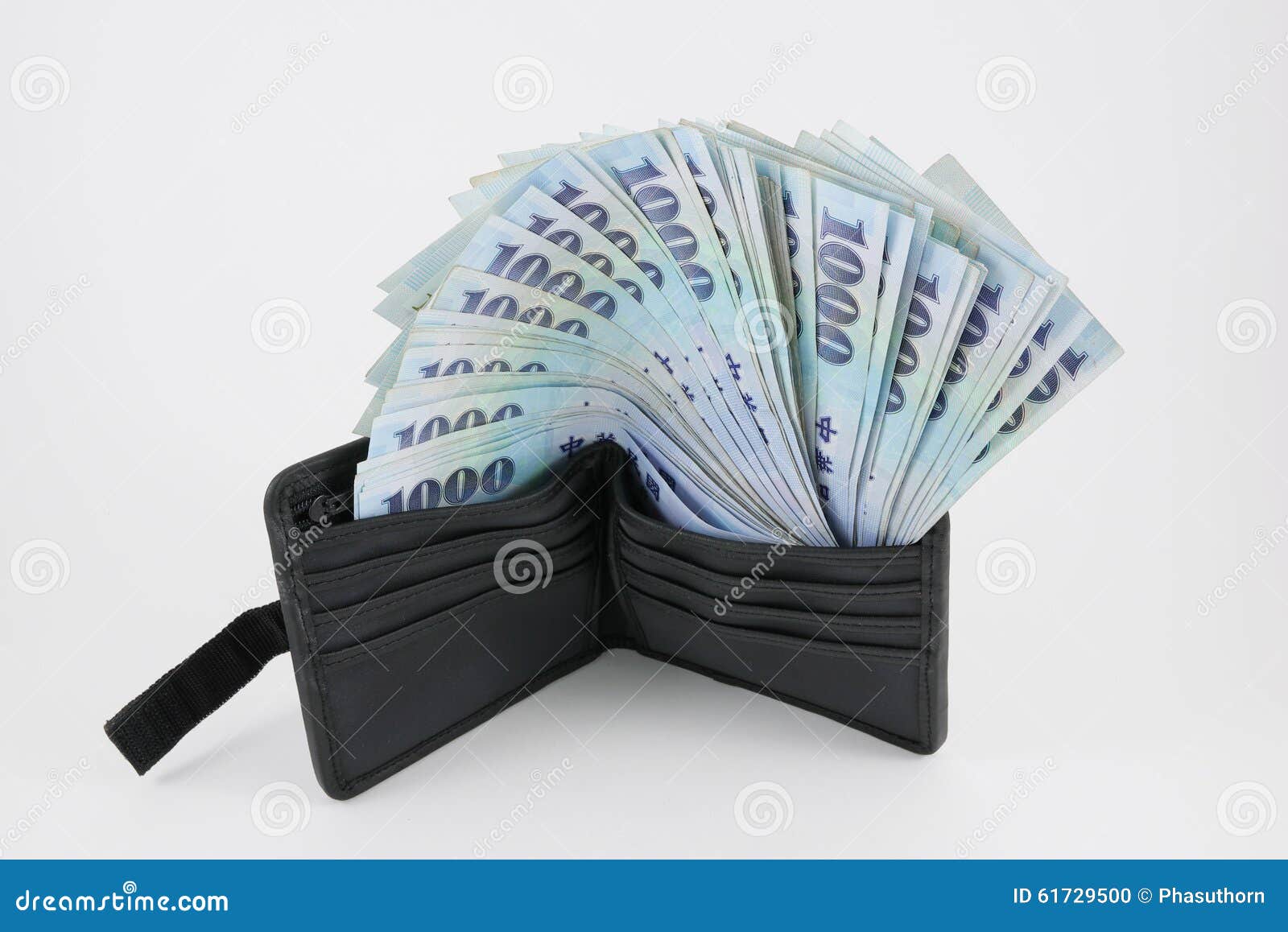 New Taiwan Dollar Money in Wallet (3) Stock Photo - Image of purse ...