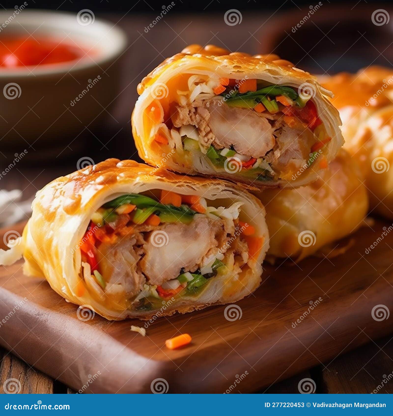 A New Take on the Classic Chiko Roll Stock Image - Image of delicious ...
