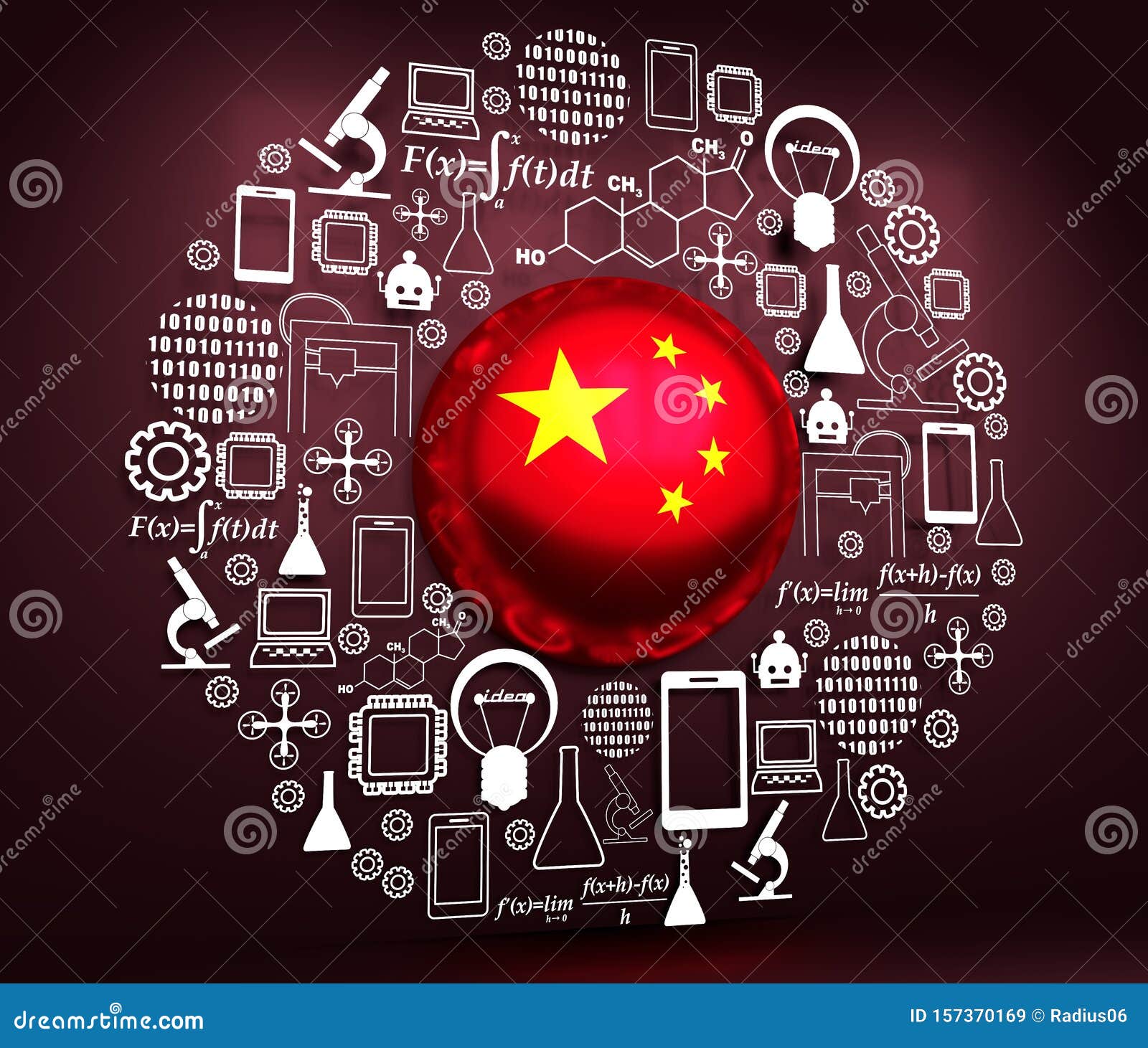 New technologies collage. stock illustration. Illustration of media ...