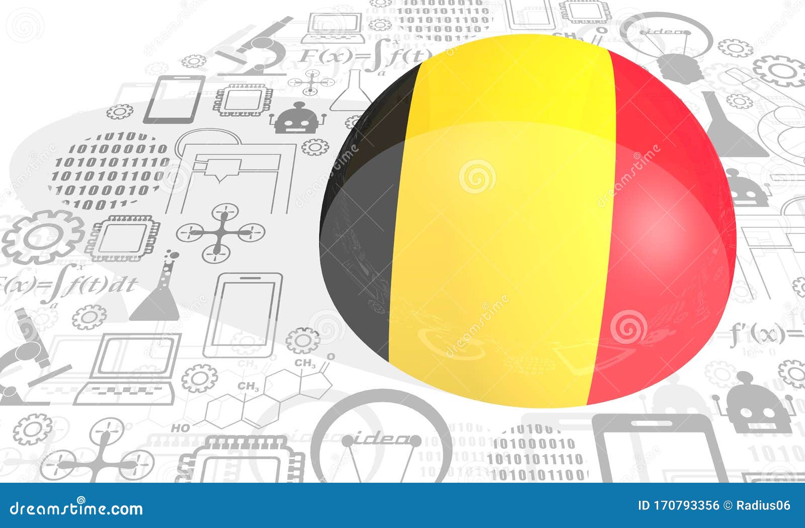 New technologies collage. stock illustration. Illustration of internet ...