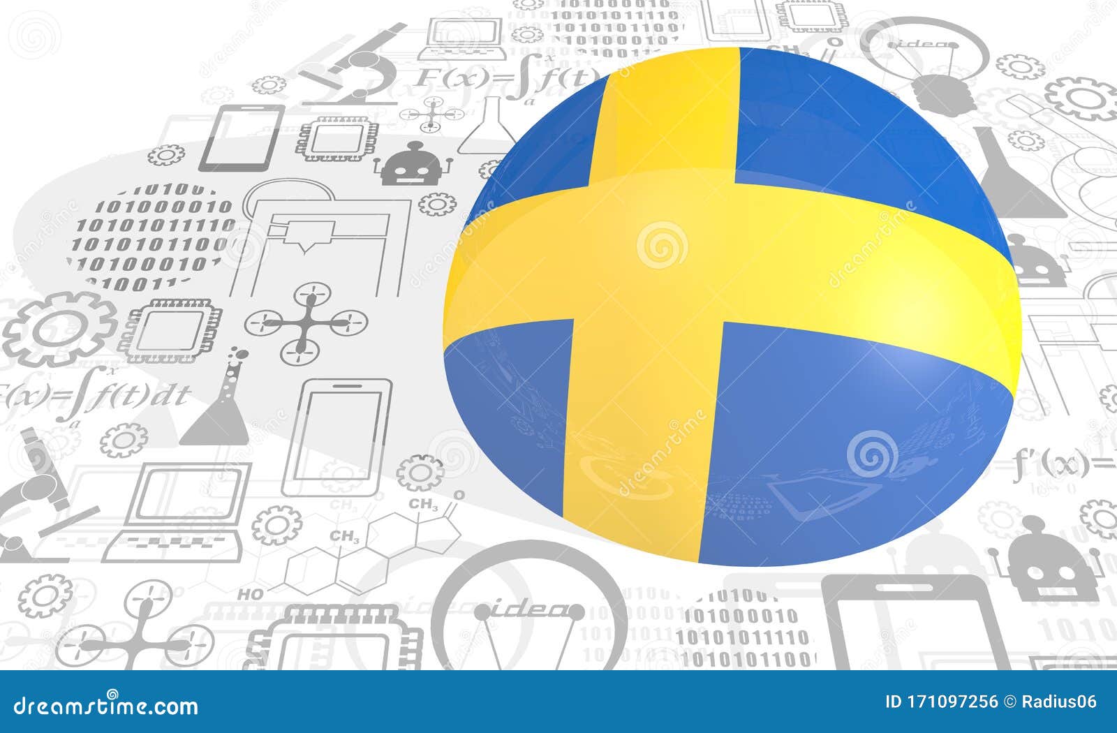 New technologies collage. stock illustration. Illustration of ...